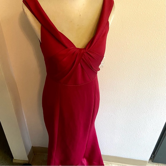 Chicwish | Dresses | Chicwish Cocktail Dress Red Wine Sz Med New With ...